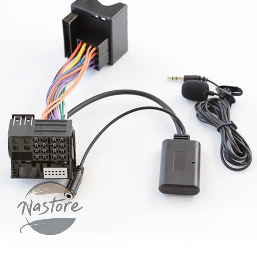 BLUETOOTH 5.0 AUX入力オーディオアダプタBMW E60 E61 E63 E64 E87 E88 E81 E82 E90 E91 E92 E93ハンズフリー電話通話 ...