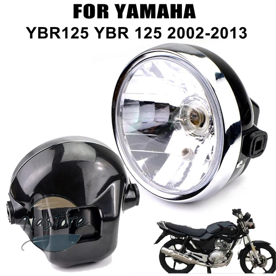 バイク ヘッドライト フロントランプ電球ヤマハ YAMAHA YBR125 YBR 125 2002 2013 ラウンドアンバーフロントヘッドランプライトモーター : NASTORE - 通販 ...