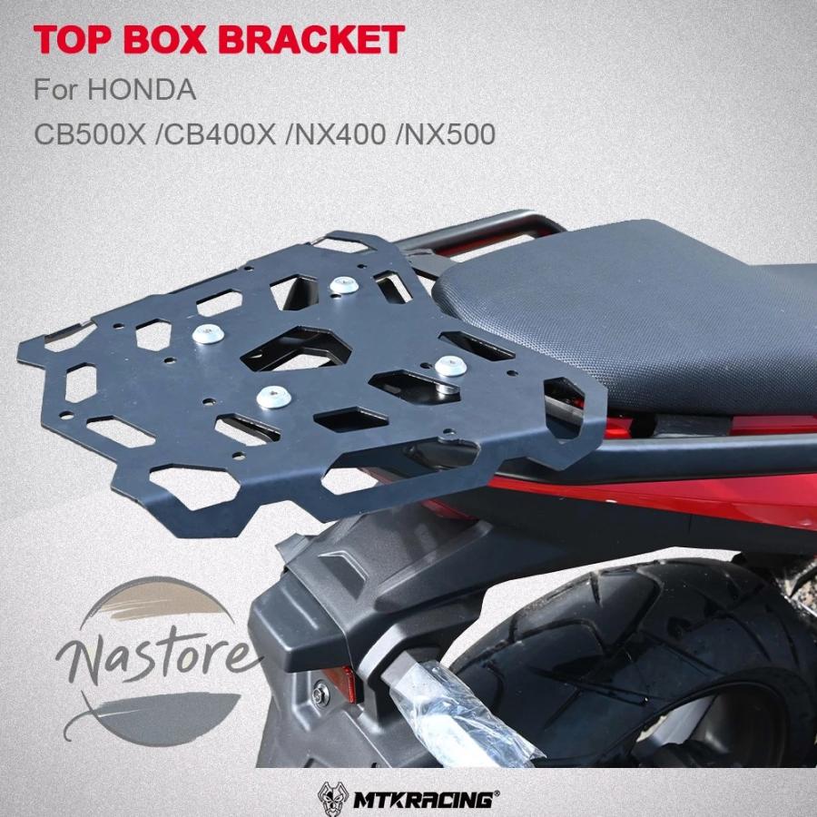 MTKRACING トップボックスブラケットホンダ CB500X CB400X 2018-2023 NX400 NX500 2024 リアキャリアケースサポートブラケット ...