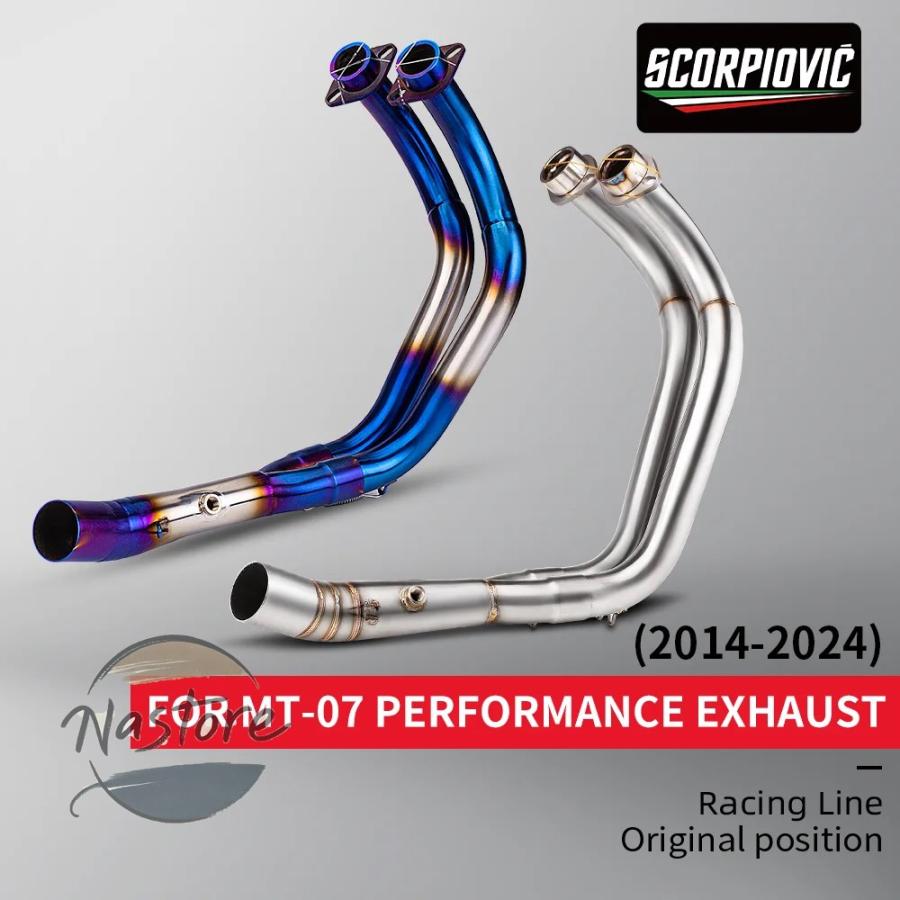 MT07 MT-07 2014-2024 チタン合金製 フルシステム スリップオン バイク マフラー : NASTORE - 通販 - Yahoo!ショッピング