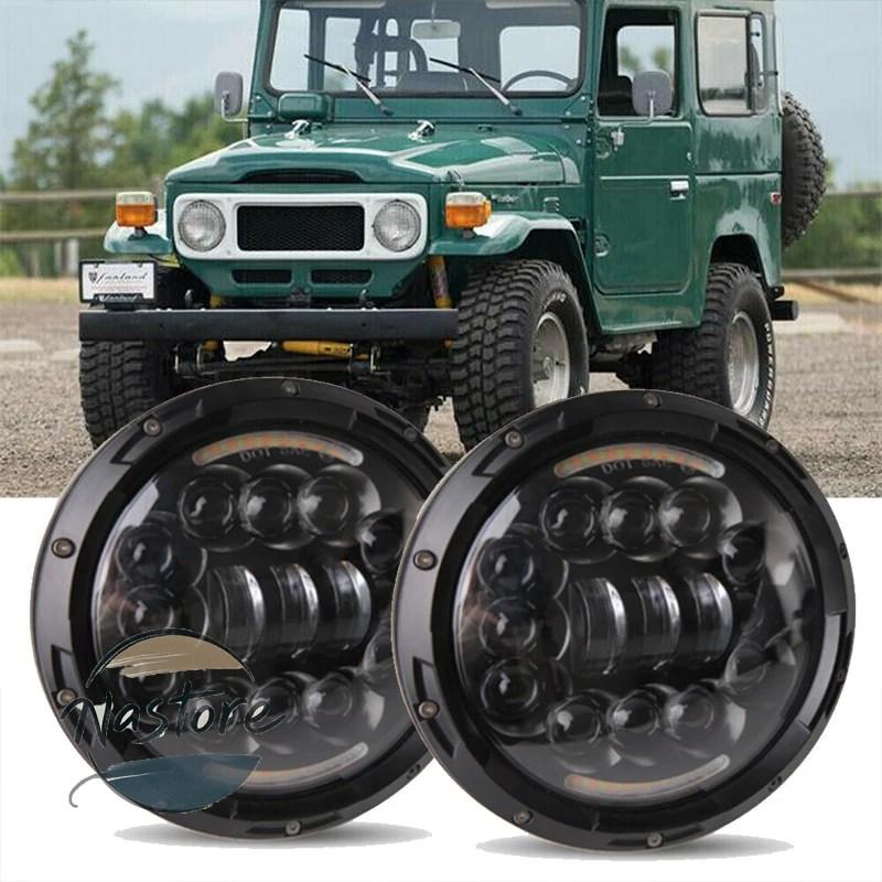 【並行輸入品】マツダ fj40 ヘッドライト ランドクルーザー 7インチ led fj45 fj50 fj55 fj60 fj62 カスタム ...