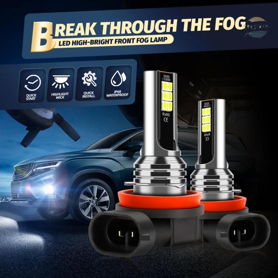 【並行輸入品】f55 ミニ フォグランプ 60w 20000lm 12v 6000k クーパー f56 r56 f54 クラブマン r55 ...