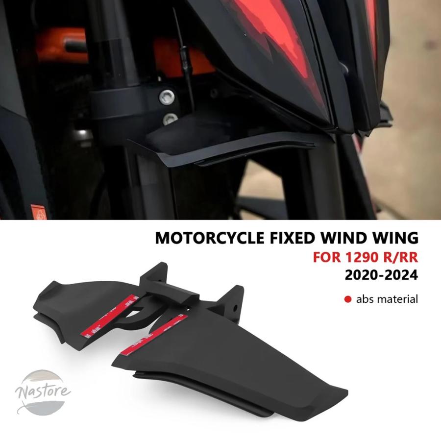 【並行輸入品】バイク for downforce naked frontal spoilers winglet aeroダイナmic wing ...