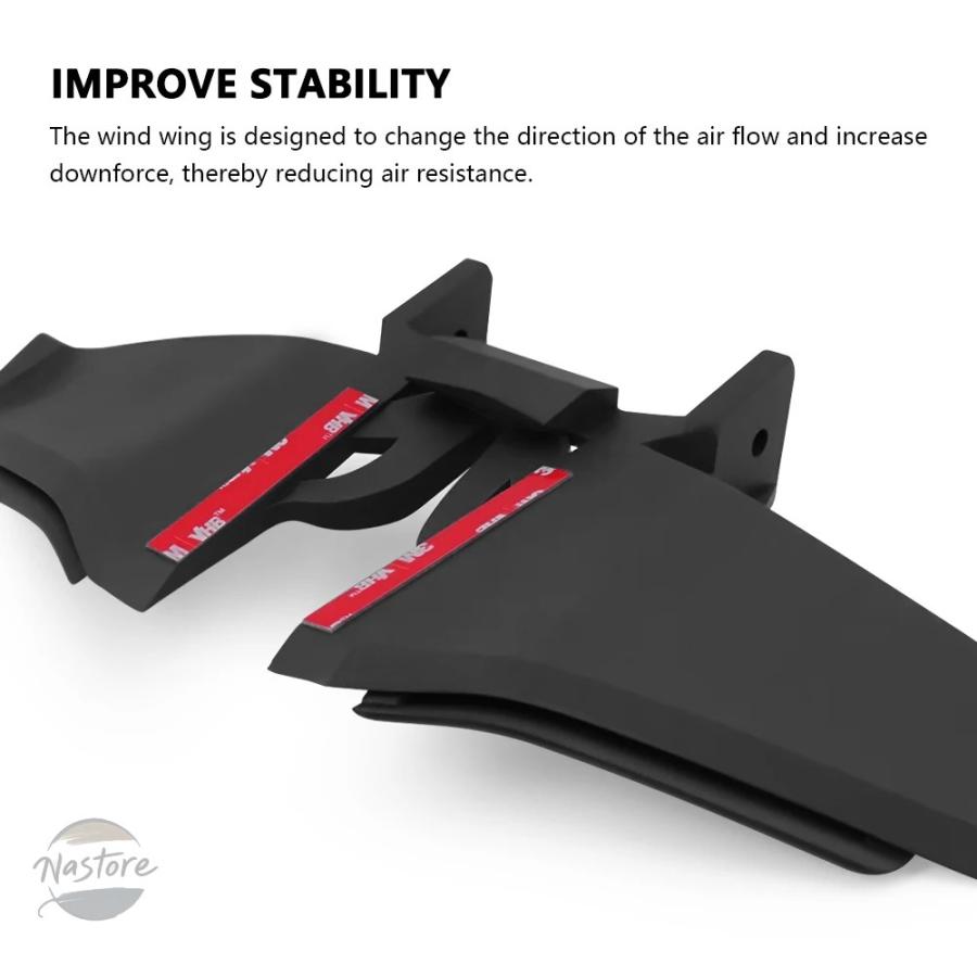 【並行輸入品】バイク for downforce naked frontal spoilers winglet aeroダイナmic wing ...