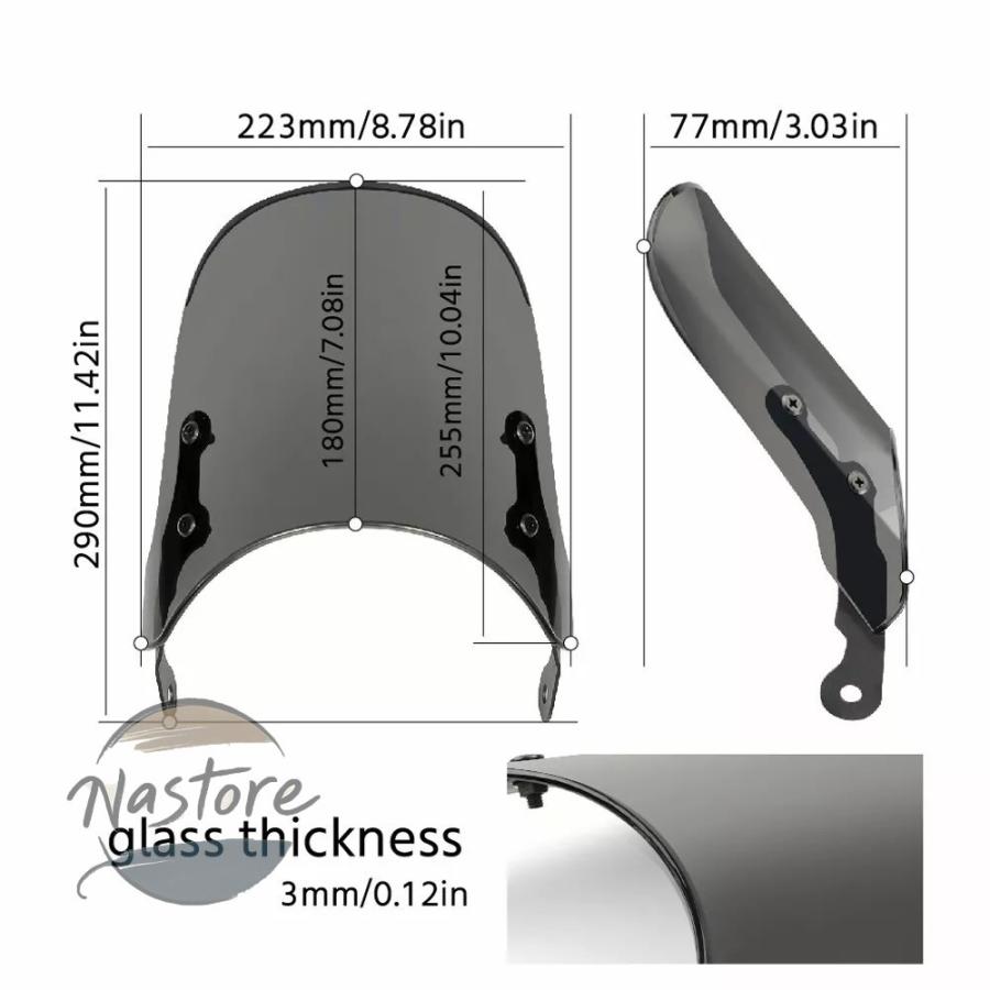 ホンダ CB 750 190SS CB1100RS フロントガラス パレブライズスーツ 7インチ ラウンド ヘッドライト : NASTORE - 通販 - Yahoo!ショッピング