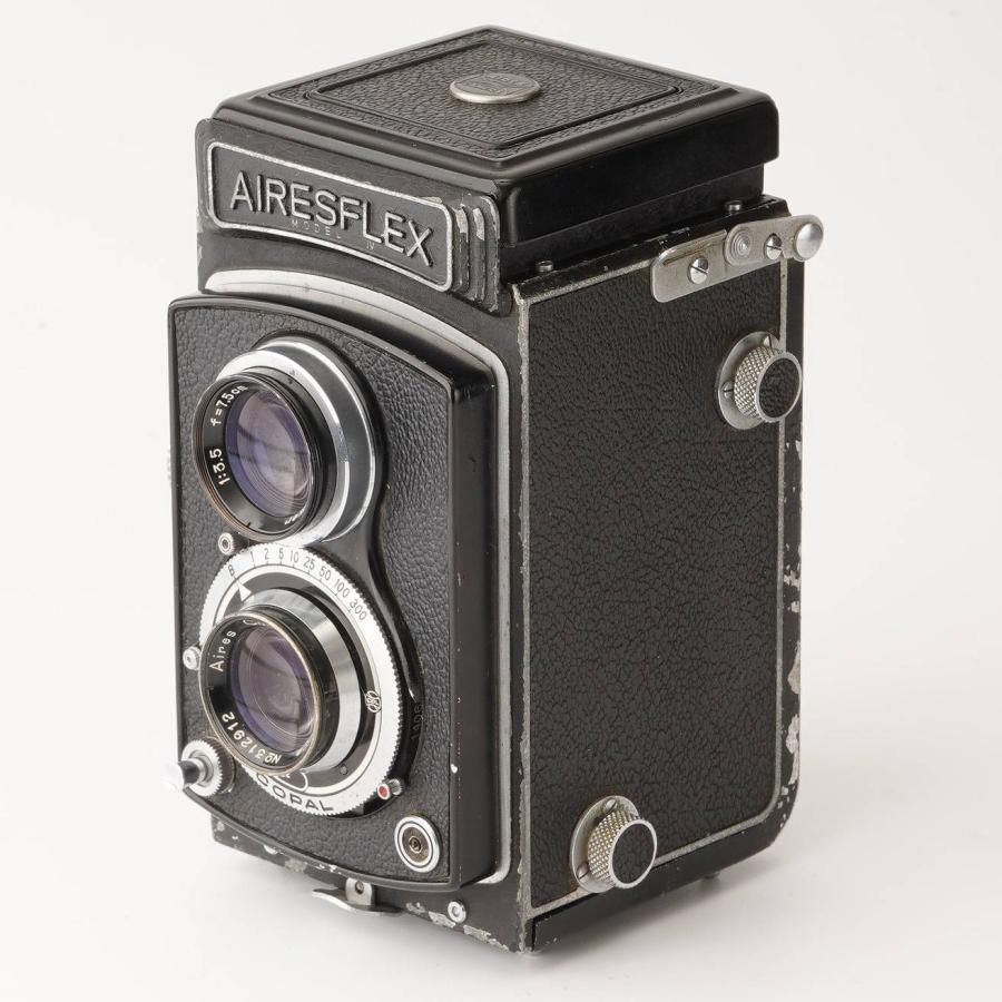アイレス Aires アイレスフレックス AIRESFLEX Model IV / Coral 7.5cm 75mm F3.5 二眼レフカメラ ...