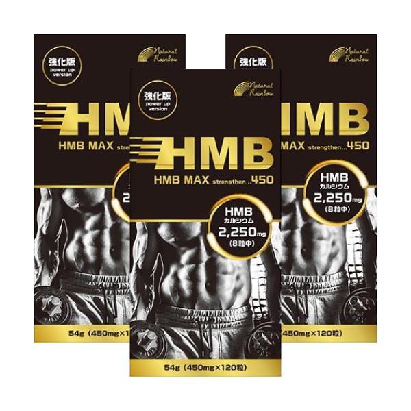 『HMB MAX 強化版 120粒 3個セット』【サプリメント】HMB ロイシン プロテイン トレーニング サプリ 錠剤【約20日分 ...