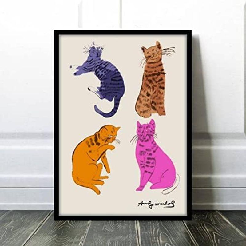 アンディ・ウォーホル ネコの絵 ポスターaoipro (A4サイズ（白フレーム付き）) :20240113221114-01428:nature.yshop - 通販 - Yahoo!ショッピング