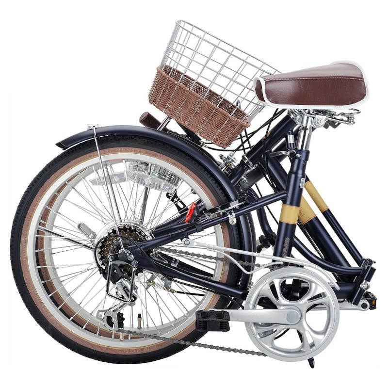 キャプテンスタッグ 折りたたみ自転車 エリーサ FDB206 折りたたみ自転車 6段変速  20インチ  ダークネイビー 折りたたみ自転車 キャプテンスタッグ エリーサ FDB206 6段変速 20