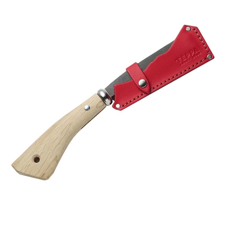 手斧・ノコギリ TEPPA 焚火鉈 角田 レッド : ナチュラム アウトドア