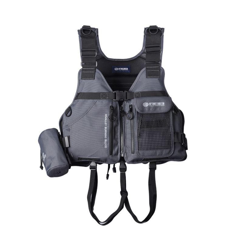 フローティングベスト リバレイRBB RBB ロックショアショートベスト フリー チャコール : ナチュラム Yahoo!ショッピング店 - 通販 - Yahoo!ショッピング