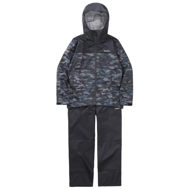 シマノ 【8/26まで全品+P5%】 RA-047X 3レイヤー レインスーツ XL ブラックマルチカモ : ナチュラム Yahoo ...