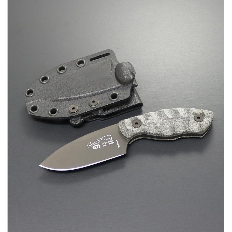 アウトドアナイフ ホワイトリバー 正規品 GTI 3 ブラック/PVD