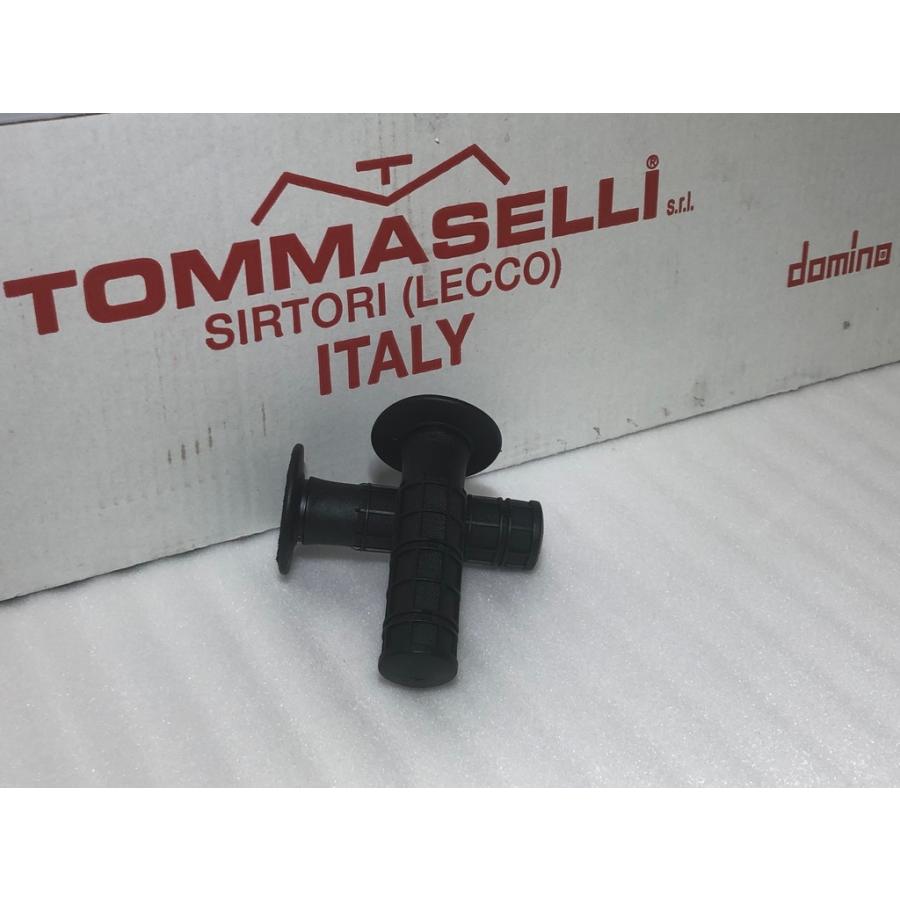 TOMMASELLI 本物★刻印有★ トマゼリ ドミノ ビンテージ クロス ワッフル グリップ 黒 クローズ検）TOMMASELLI Italy domino ゴム 生 樽 バレル 当時 ...