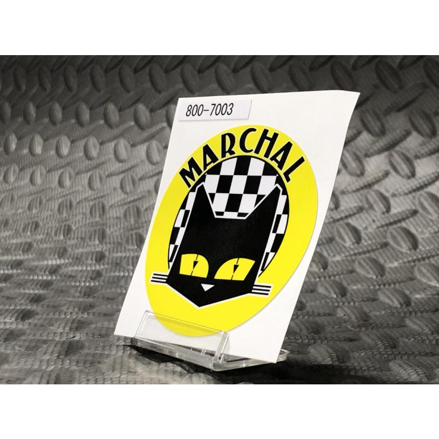 SEV MARCHAL 正規品 マーシャルステッカー 丸型 イエロー 直径64mm 白 黒 黄 ブラック ホワイト チェッカー 検 ...
