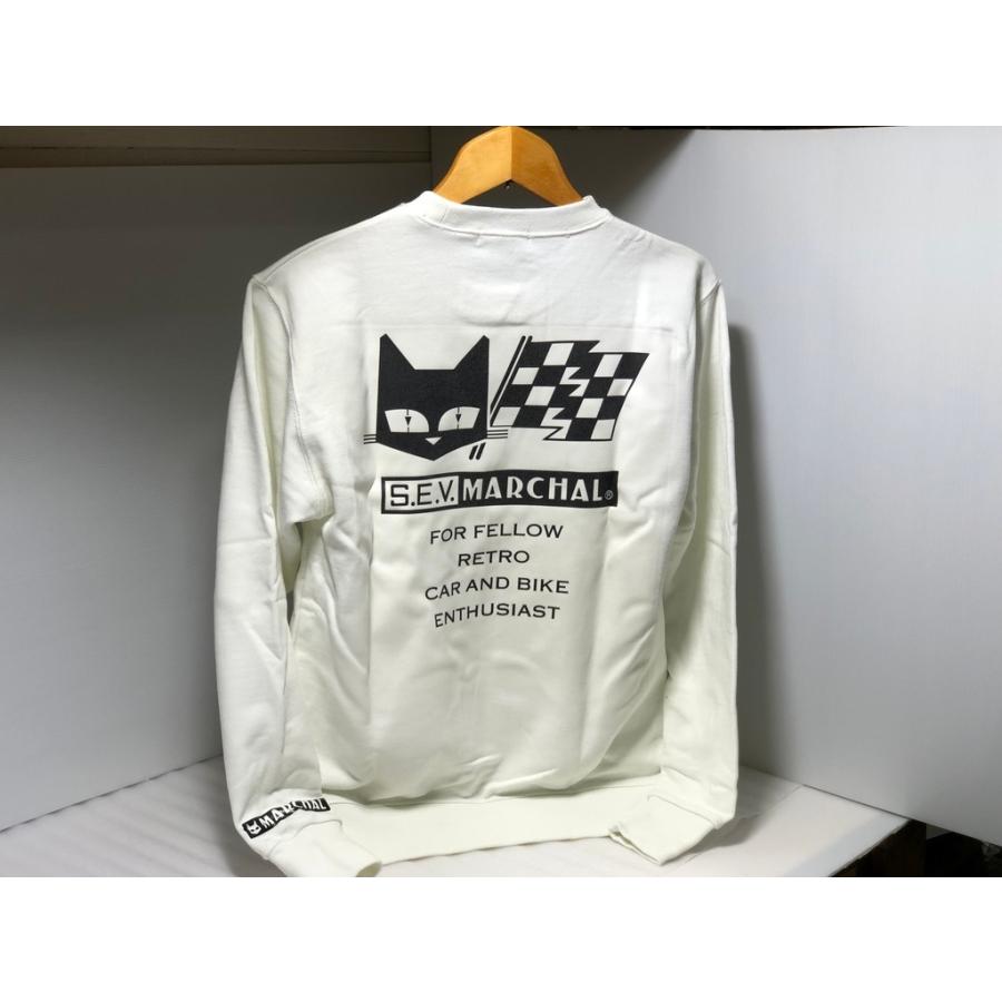 栃木発 ￥送料一律￥ 正規品 白 XLサイズ マーシャル トレーナー SEV MARCHAL 検）Marshall CIBIE ホワイト ロゴ ...