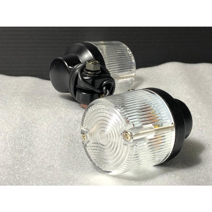 ★品質重視★ CGC 千代田 500 丸 型 ウィンカー クリア ブラック 2個set 検）黒 ランプ ヨーロピアン 黄ばみ Z CB : エ ...