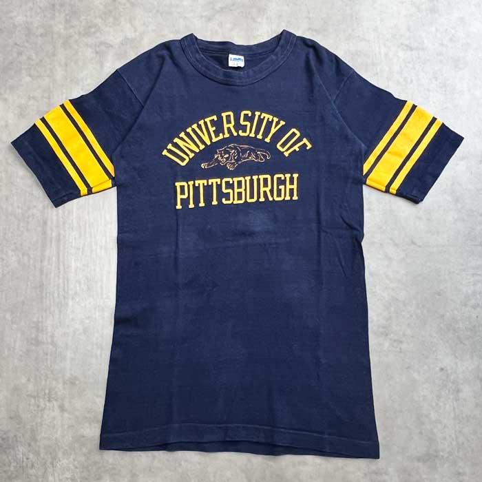 MADE IN USA（Champion） 70's CHAMPION COLLEGE PRINT "UNIVERSITY OF PITTSBURGH" T-SHIRTS NAVY/M ...