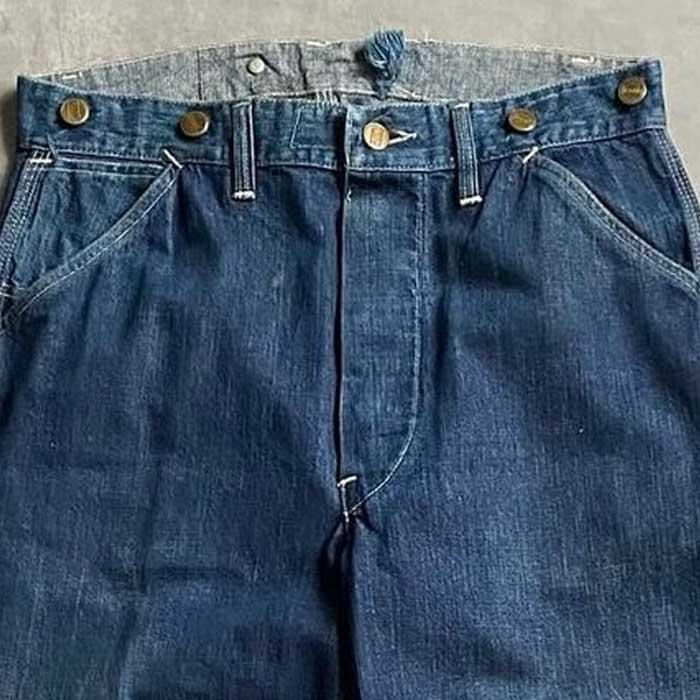 30-40'S HERCULES Buckle Back Denim Painter Pants W31/L30 30-40'S HERCULES Buckle Back Denim Painter Pants W31/L30