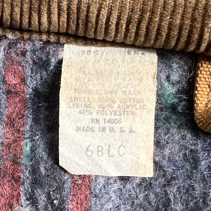 Carhartt 70'S CARHARTT Duck Chore Jacket BROWN/36 Made in USA 70年代 カーハート ダック チョアジャケット ブラウン サイズ36 ...