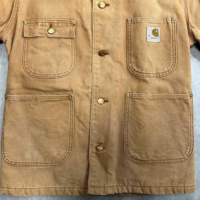 Carhartt 70'S CARHARTT Duck Chore Jacket BROWN/36 Made in USA 70年代 カーハート ダック チョアジャケット ブラウン サイズ36 ...