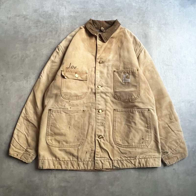 Carhartt 70'S CARHARTT Duck Chore Jacket BROWN/44 Made in USA 70年代 カーハート ダック チョアジャケット ブラウン サイズ44 ...