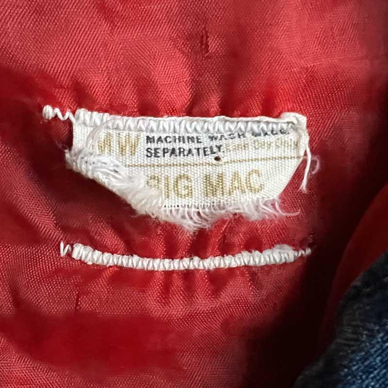 BIG MAC 70'S Kilting Liner Denim Chore Jacket 70年代 ビッグマック キルティングライナー デニム チョアジャケット カバーオール : NAVIE ...