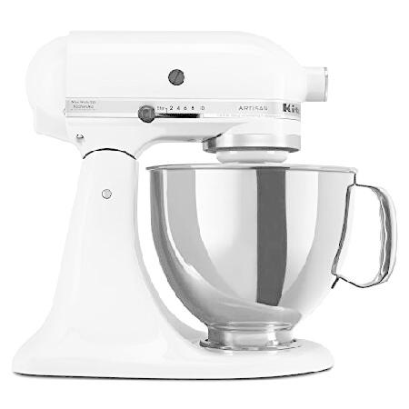 KitchenAid KSM150PSWH Artisan Series 5-Qt. Stand Mixer with Pouring ...