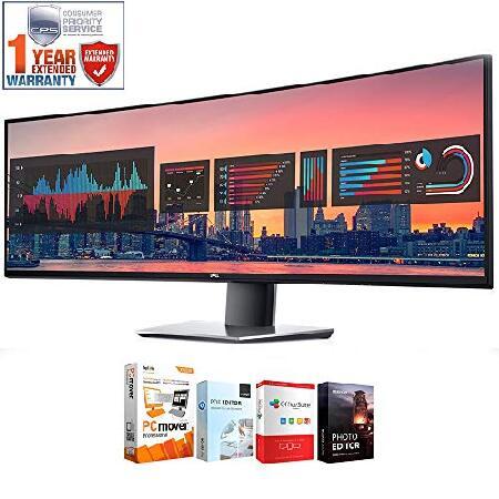 Dell U4919DW UltraSharp 49-inch QHD 5120x1440 32:9 Curved Monitor ...