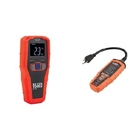 Klein Tools ET140 Pinless Moisture Meter ＆ RT310 AFCI and GFCI Outlet ...