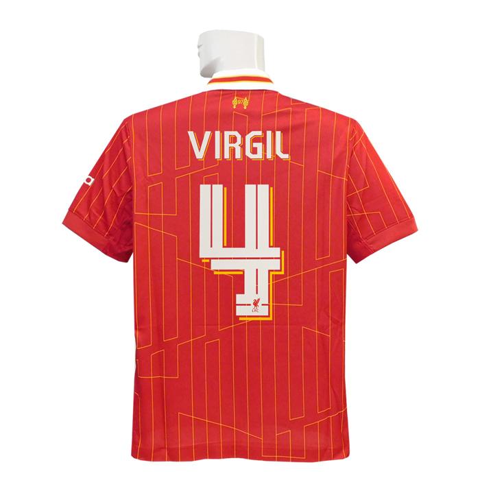 NIKE (ナイキ)NIKE/24/25リバプール/チャンピオンズリーグ/ホーム/半袖/ファン・ダイク/CL+FOUNDATIONバッジ ...