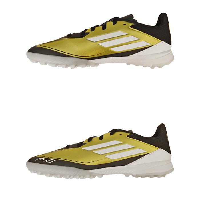 adidas (アディダス) adidas/Messi F50 League TF Kids/ゴールドメタリックXフットウェアホワイト ...