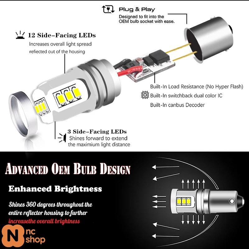 IJDM キセノン ホワイト エラーフリー 12V-24V BAY9S LED H21W 64136 LED バルブ BMW F30 3シリーズ F32 4シリーズ LED バックアップ ...