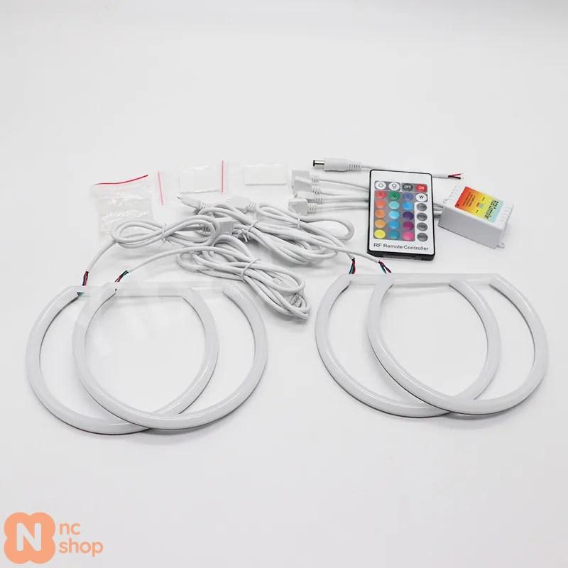 BMW 3シリーズ E46セダン 2001年〜2005年 ジェネレーションヘッドライト用 131MM+146MM リモートコットンRGBW LEDエンジェルアイリング : エヌシーショップ ...