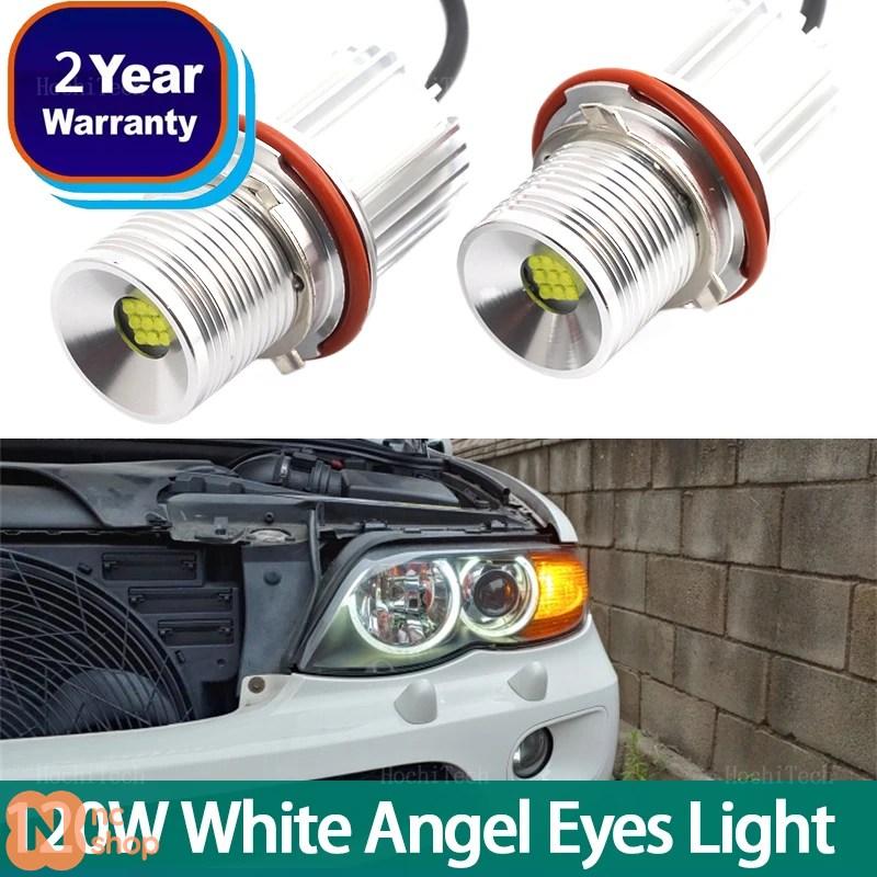 120W LEDエンジェルアイライトリングヘッドライト CANBUS BMW E39 E81 E82 E87 E88 X5 E53 E60 E61 E63 E64 X3 E83用 : エヌシー ...