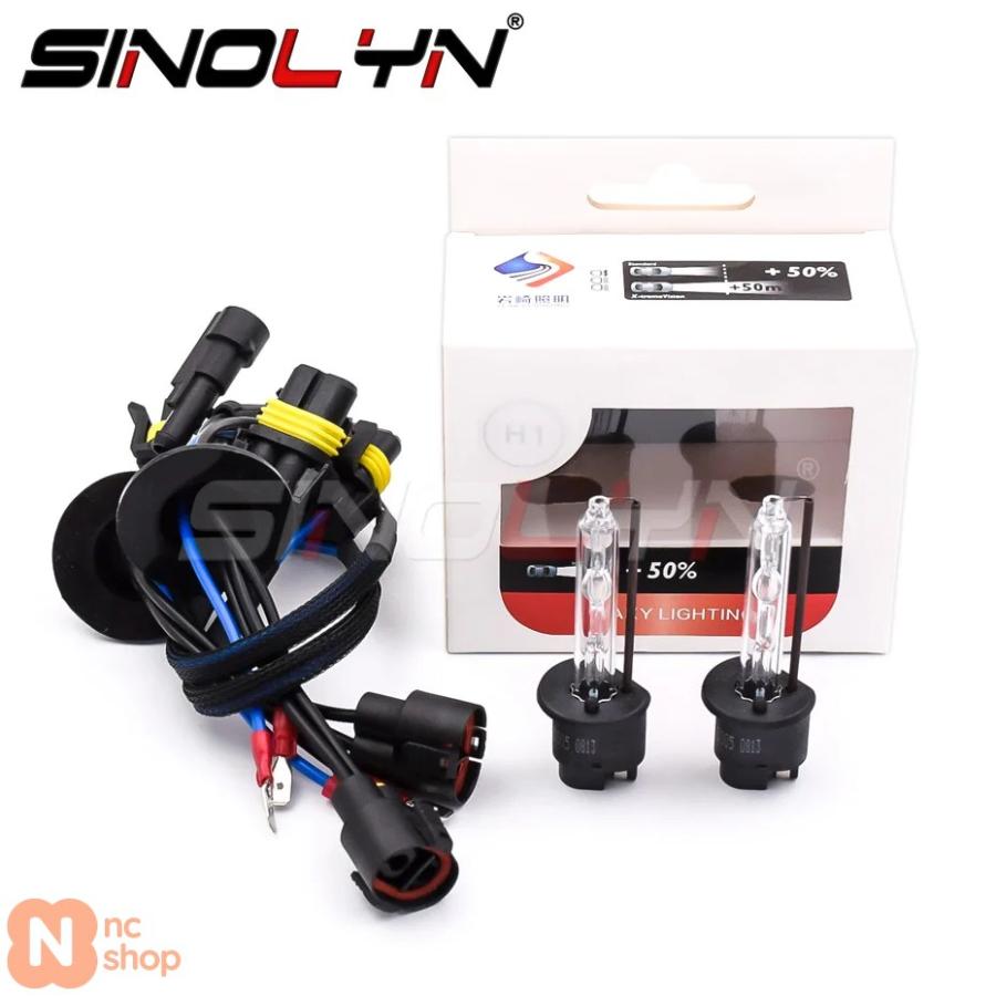 SINOLYN H1 H7 D2S 9005 9006 H11 35W キセノンプレミアムランプ 4500K 5500K 6500K ...