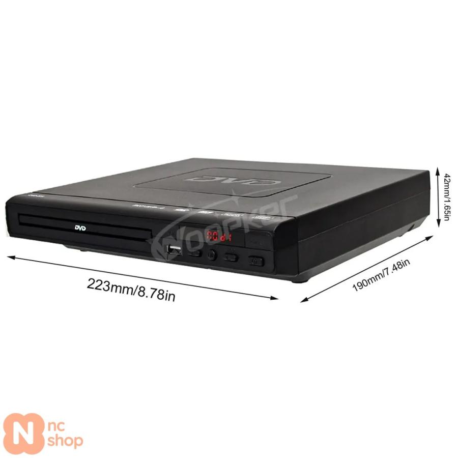 WOOPKER DVD-225 プレーヤー マルチリージョン対応デジタルTVディスクプレーヤー DVD CD MP3 MP4 VCD USB対応ホームシアターシステム : carpar2 ...