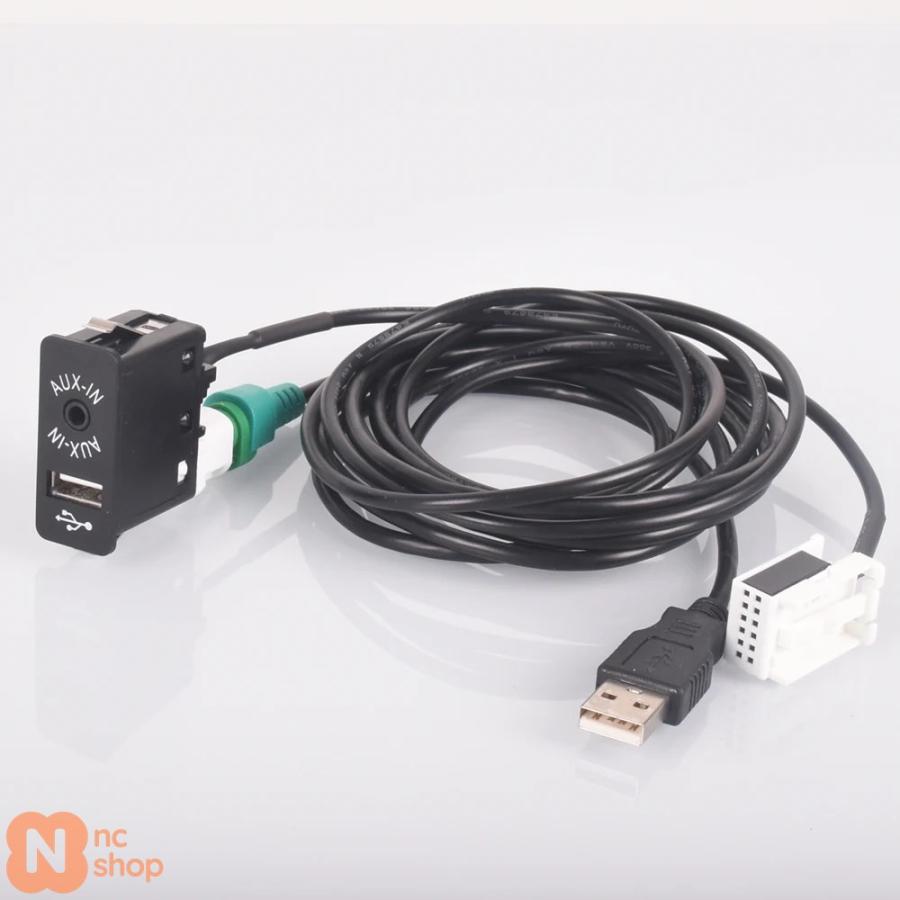 【並行輸入品】 BMW E60 E61 E63 E81 E87 E90 F10 F12 E70 X1 X3 X5用 MINI クーパー R56用 車載USB AUX入力ソケットアダプター ...