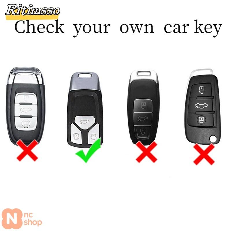 アウディ A4 B9 A5 A6 8S 8W Q5 Q7 4M S4 S5 S7 TT TTS TFSI RS 用 ファッショナブルメタル製 リモコンキーケースカバーシェル : エヌシー ...