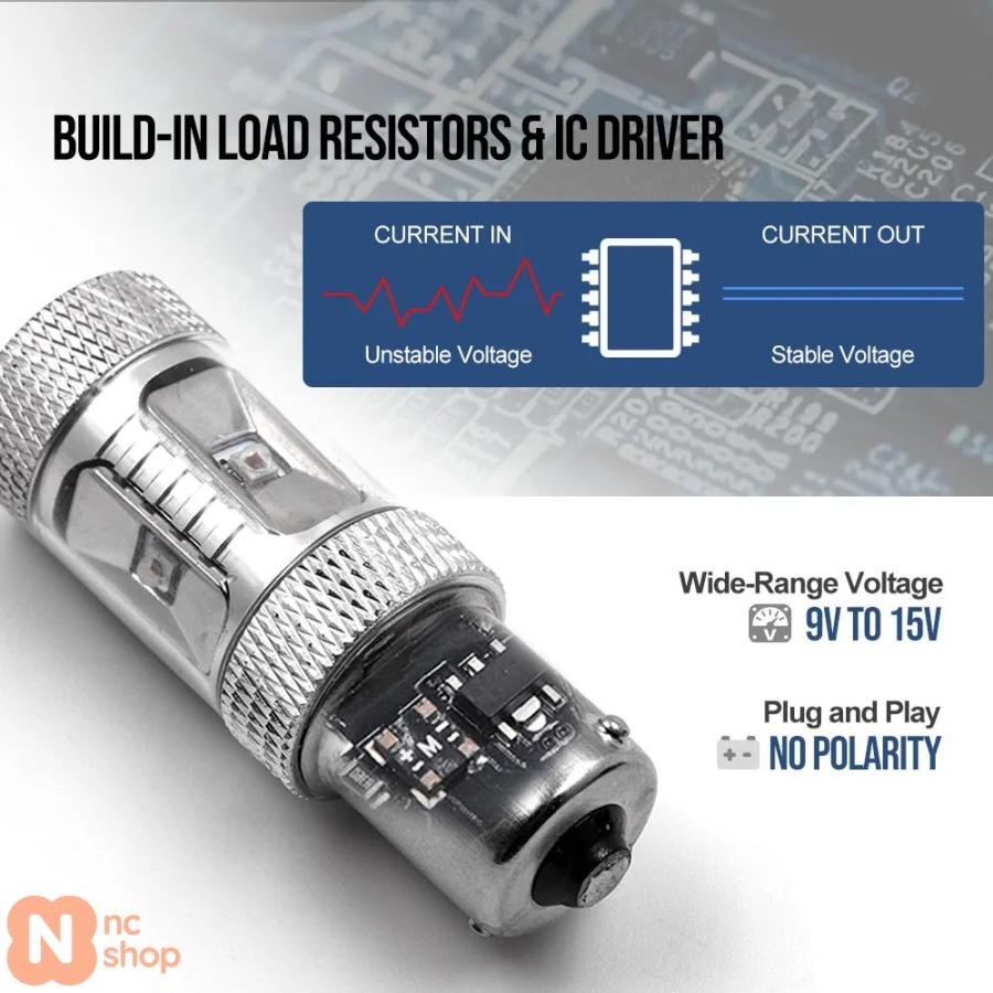 【並行輸入品】アウディ A1 A3 A4 B5 B6 B7 B8 A6C5 C6 C7 A8 BA15S 1156 P21W 1 個 赤色 LED リアフォグランプ電球 CANBUS ...