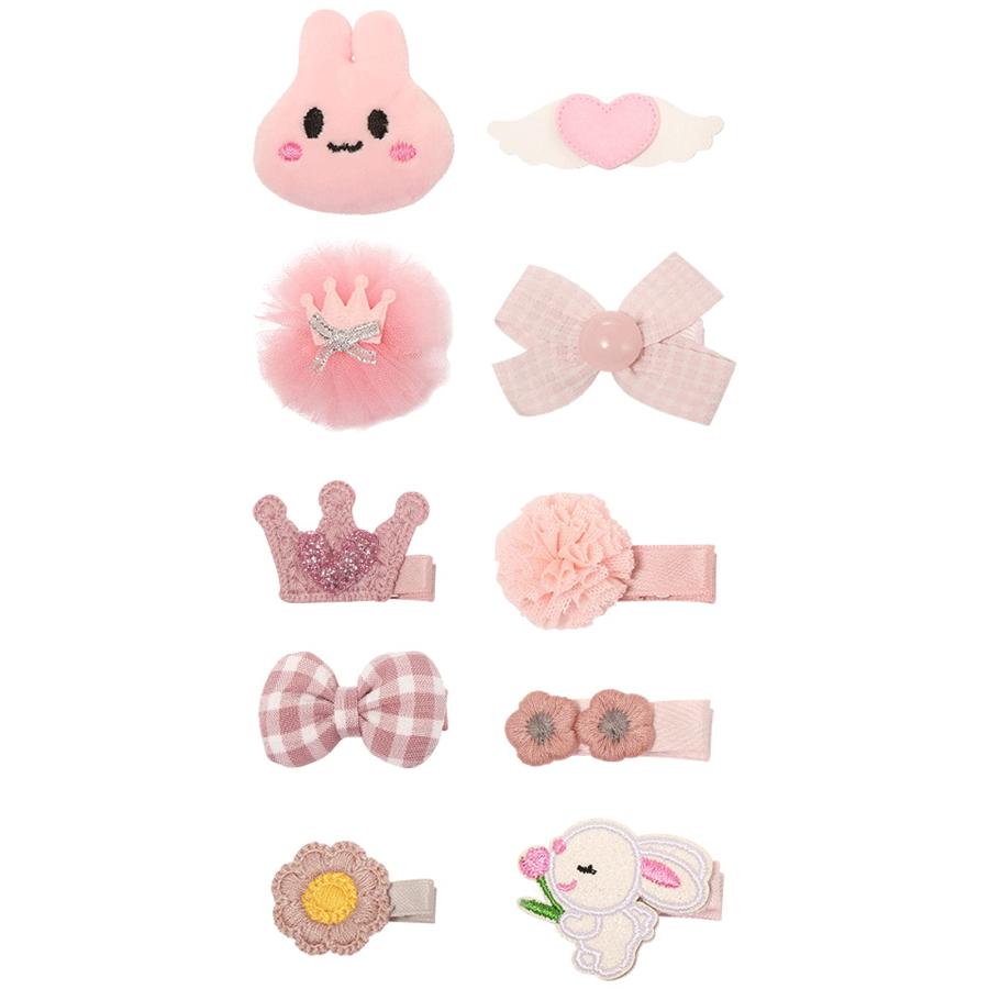 BIANHUAN ベビー ヘアクリップ 赤ちゃん ヘアピン 子供 リボン 髪 留め へあアクセサリー 10点セット かみどめ クリップ おしゃれ かわ : s-b09cy6hxmz ...