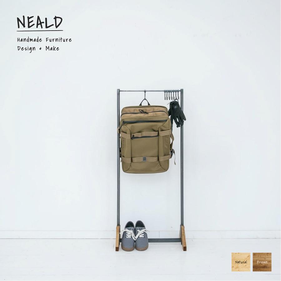 NEALD（家具） ハンガーラック 洋服掛け 帽子掛け 無垢 北欧 シンプル モダン ナチュラル おしゃれ 天然木 手作り ハンガー ...