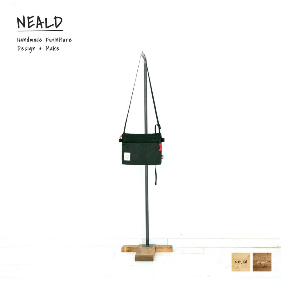 NEALD ハンガーラック ポールハンガー 洋服掛け 帽子掛け 無垢 北欧 シンプル モダン ナチュラル おしゃれ 天然木 手作り ハンガー ...