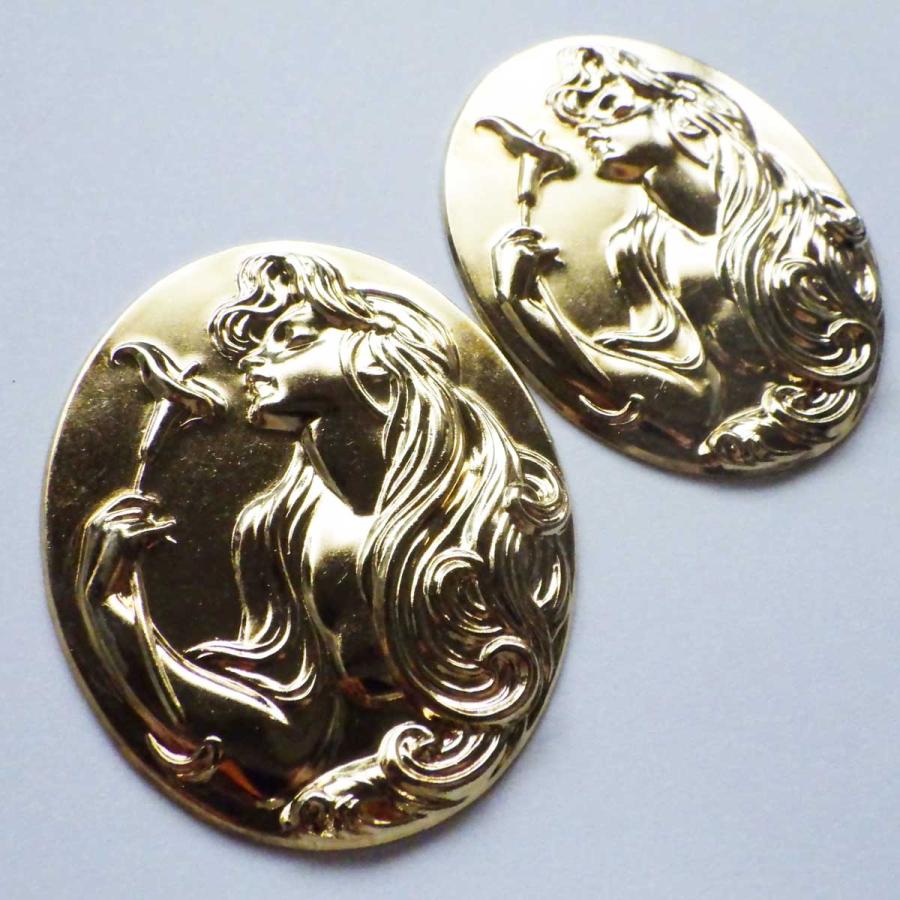 激安 22GPミリアムハスケル座金 2枚セット カメオデザイン 56x43mm 2枚1セット : NEEDLE MAMA - 通販 ...