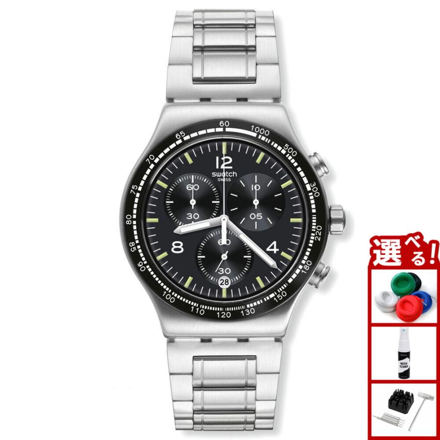 Swatch swatch スウォッチ 腕時計 メンズ ニューアイロニー クロノ ナイト フライト YVS444GC : neelセレクト ...