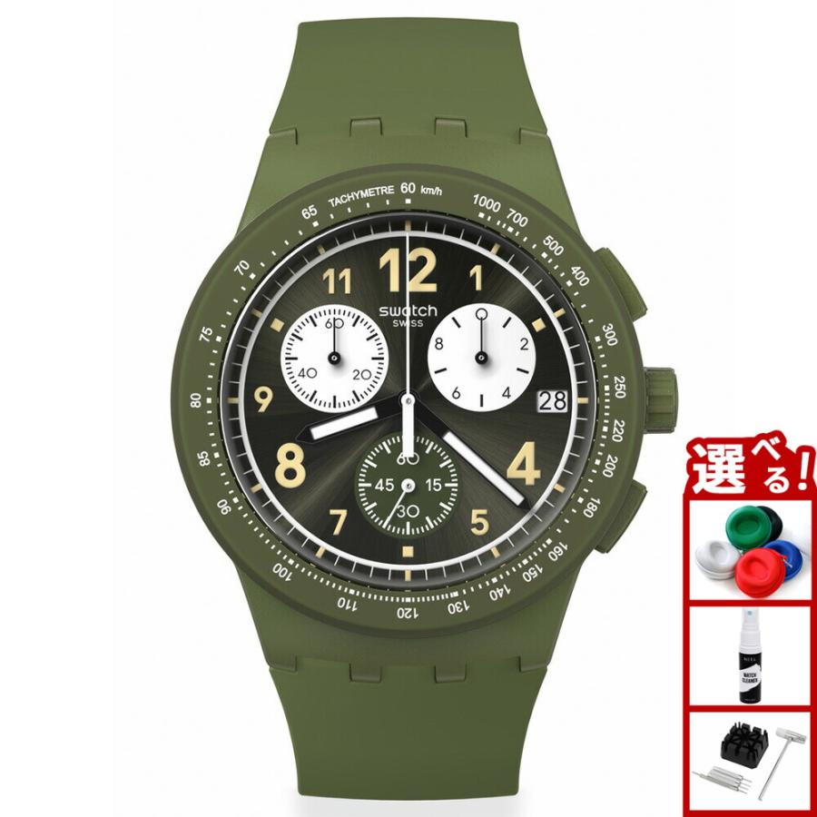 Swatch swatch スウォッチ 腕時計 オリジナルズ ORIGINALS NOTHING BASIC ABOUT GREEN クロノグラフ SUSG406 : neel腕時計Yahoo ...