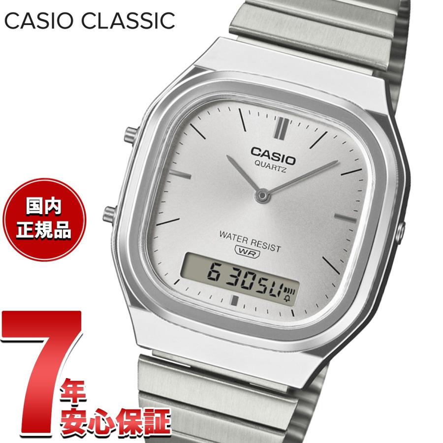 スタンダード（CASIO） カシオ クラシック CASIO CLASSIC 限定モデル アナデジ 腕時計 AQ-240E-7AJF シルバー ...