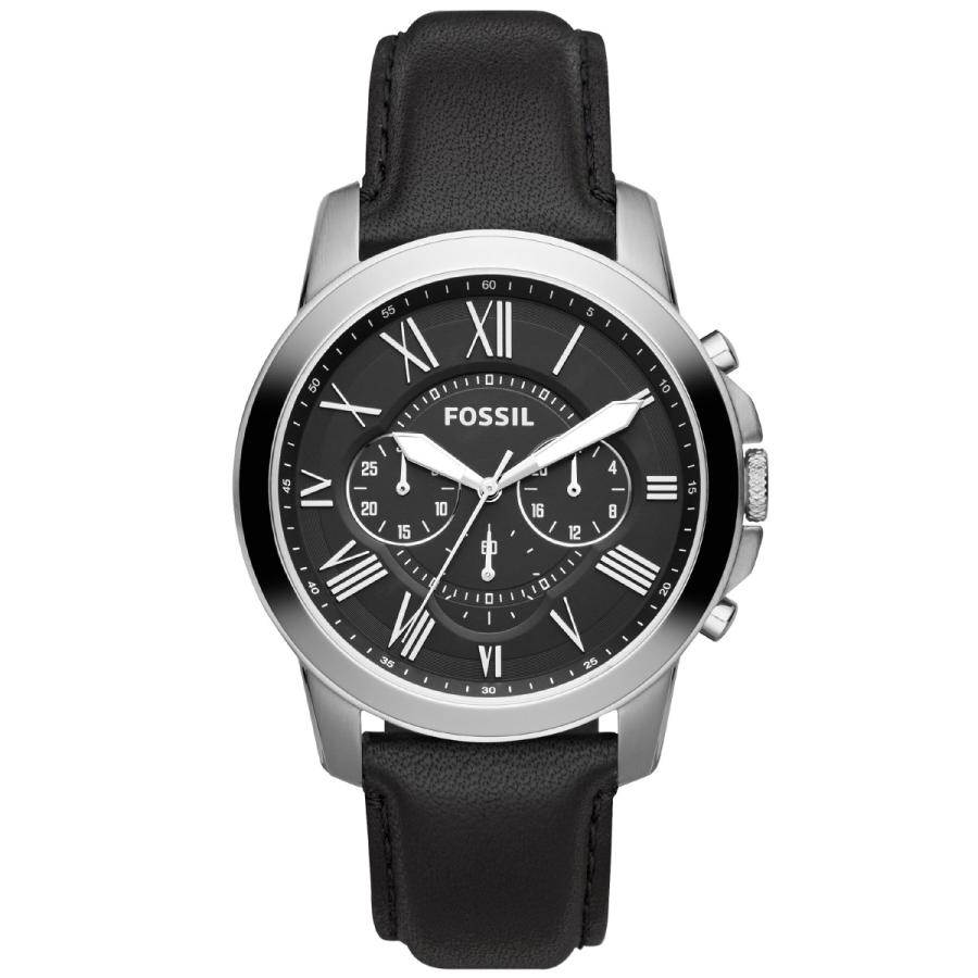 FOSSIL（フォッシル） 腕時計 メンズ GRANT クロノグラフ ブラック レザーウォッチ FS4812 : neelセレクトショップ ...