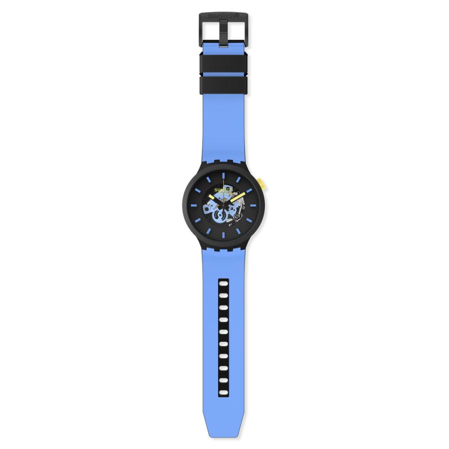 swatch スウォッチ 腕時計 オリジナルズ ブラック BIG BOLD BIOCERAMIC TRAVEL BY DAY MONTHLY ...