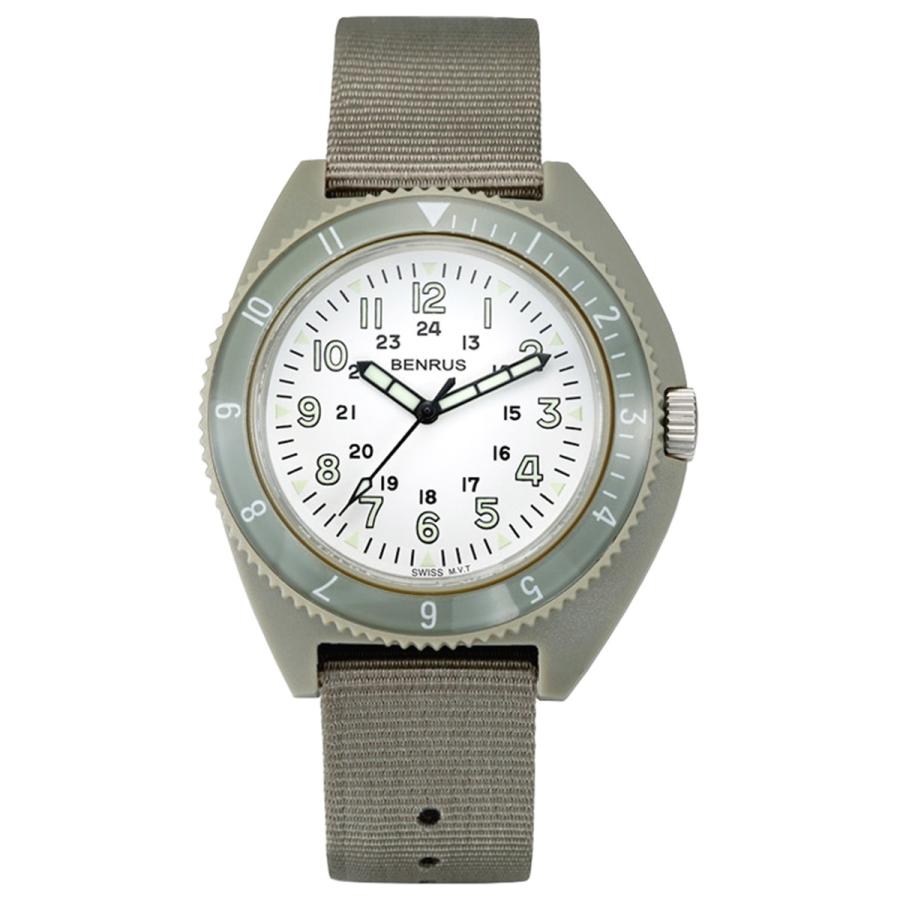 BENRUS ベンラス 腕時計 メンズ TYPE-III SAGE WHITE Class-A General Purpose ミリタリーウォッチ : neelセレクトショップ 2nd ...